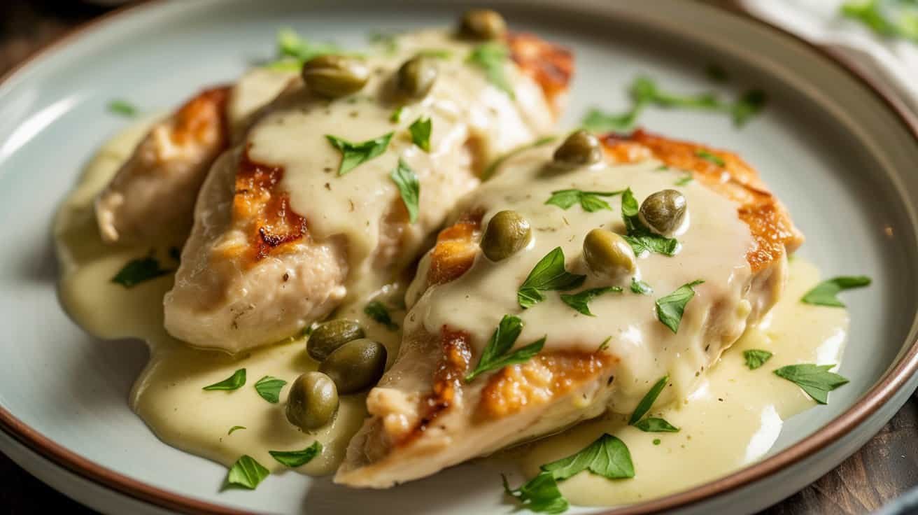 Keto Chicken Piccata Recipe - cleaneatshub.com